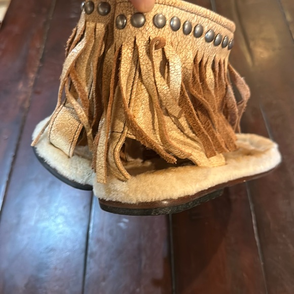 Aussie Flips | Shoes | Aussie Flips Suede Leather Tan Gladiator Style ...